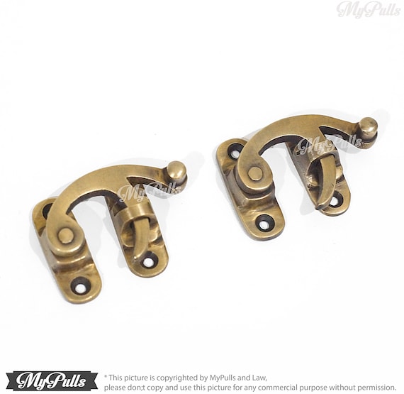 1.61 Solid Brass Box Latch Trunk Latch Jewelry Locking | Etsy