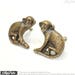 2 Pairs SOLID BRASS Monkey Park Animal Knobs Cabinet Drawer - Etsy