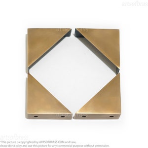 Decorative Solid Brass Corner Protector Bracket - Table Guard Brace ...