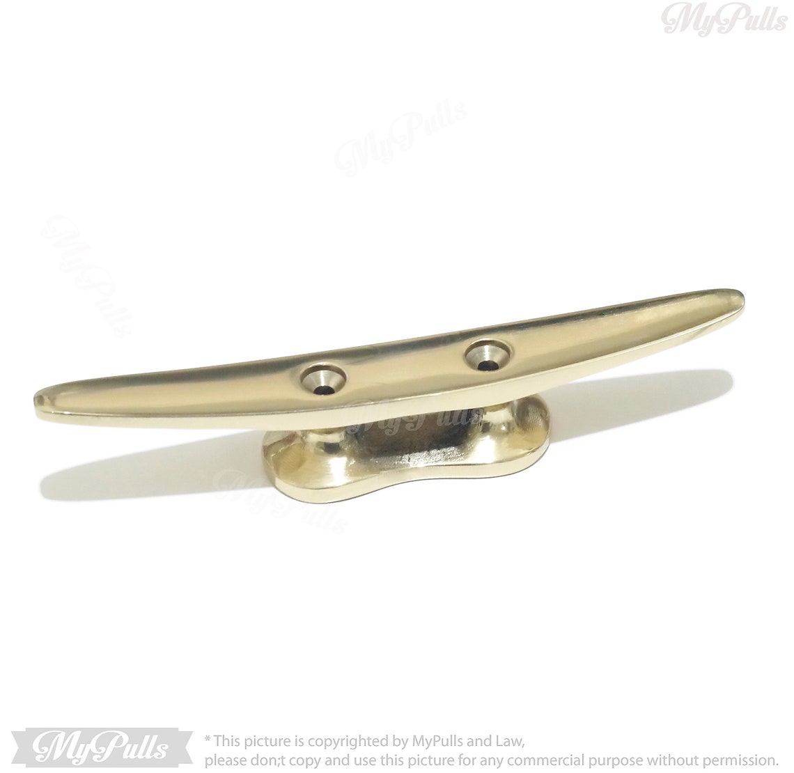 5.51 Lot 2 pcs Solid brass Boat Cleat Hooks GOLD Finish | Etsy