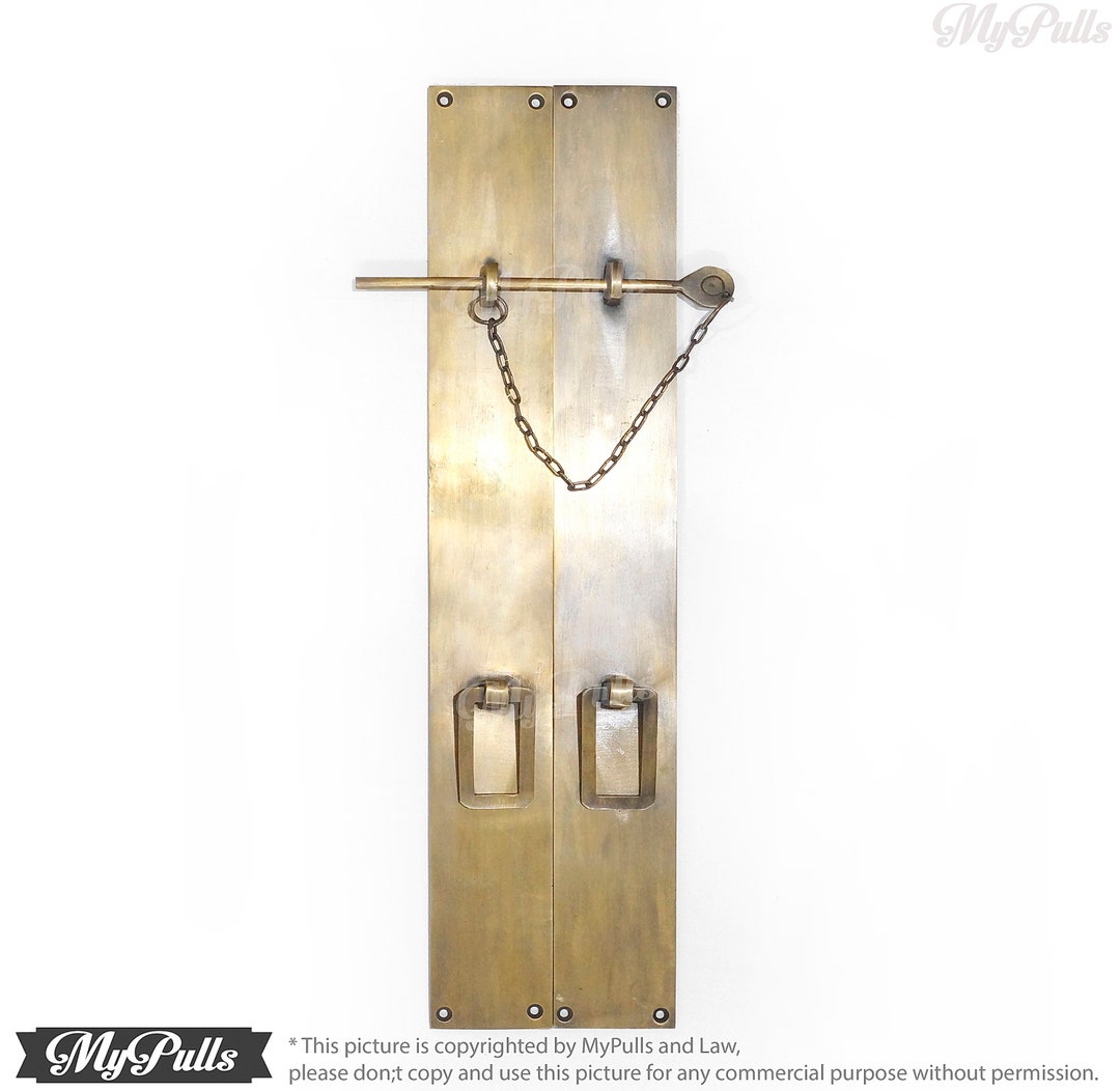 16.00" Inches Solid Brass Large Drawer LATCH Cabinet Pin Slot LATCH ...