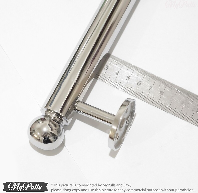 10.23" in Set 2 Pcs Solid Brass Industrial Pipe Door Handle Pulls ...