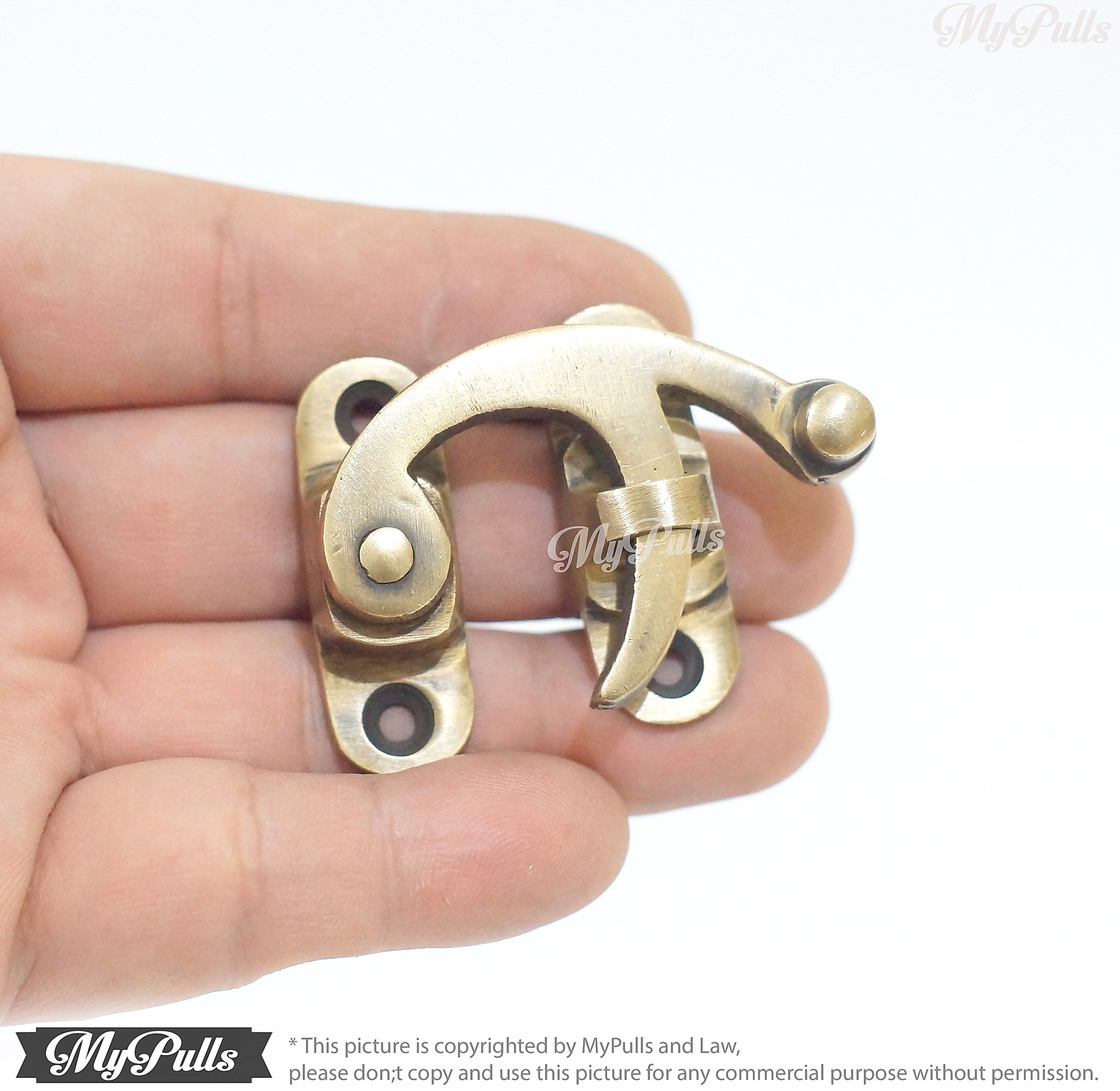 1.61 Solid Brass Box Latch Trunk Latch Jewelry Locking - Etsy Australia