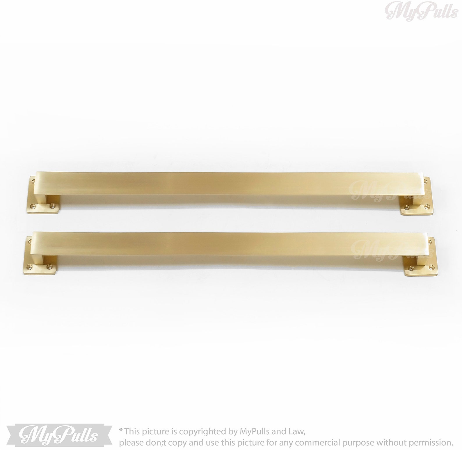 18 Inches Solid Brass Long Door Handle Pull Hardware - Etsy