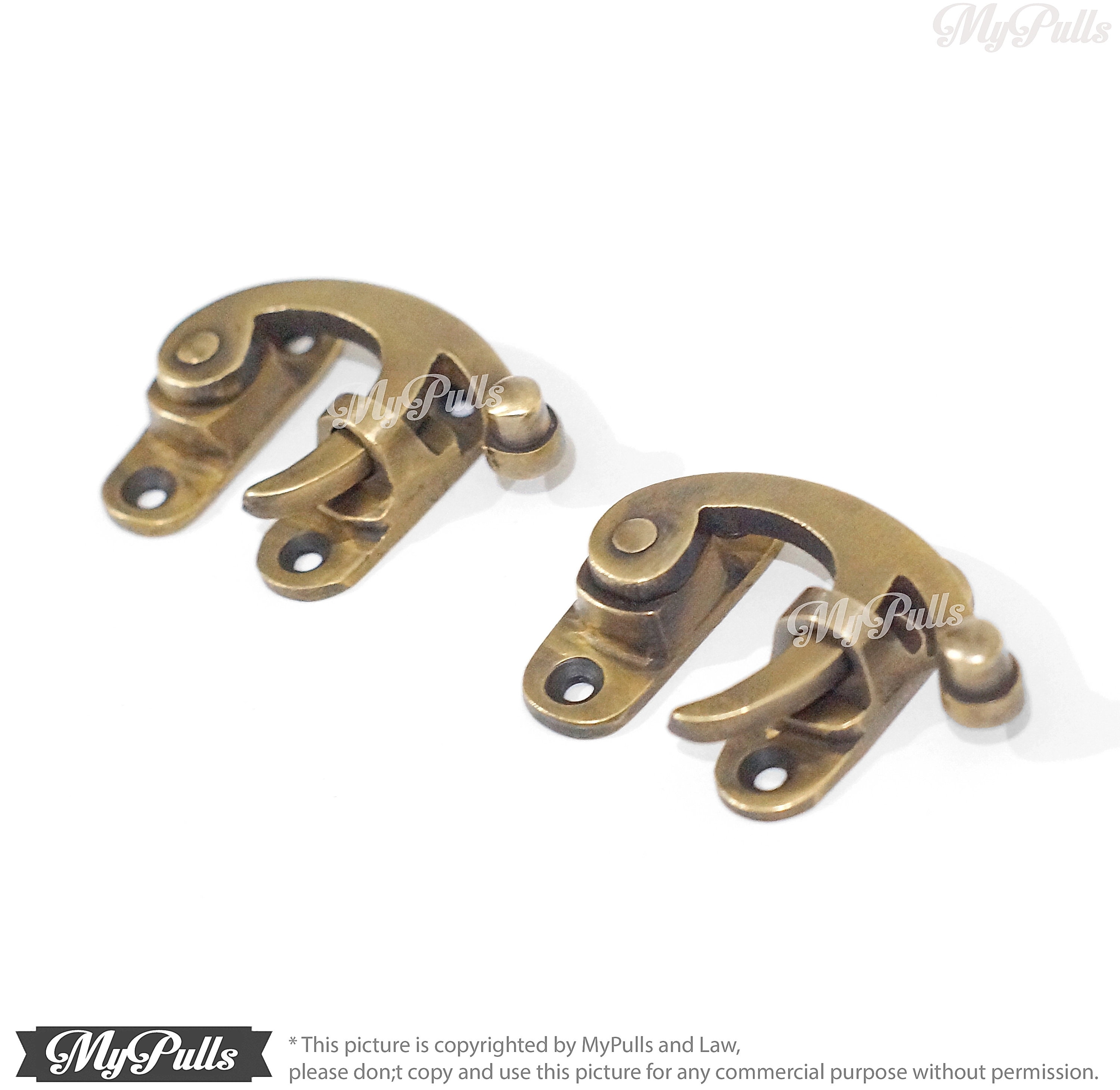 1.61 Solid Brass Box Latch Trunk Latch Jewelry Locking | Etsy