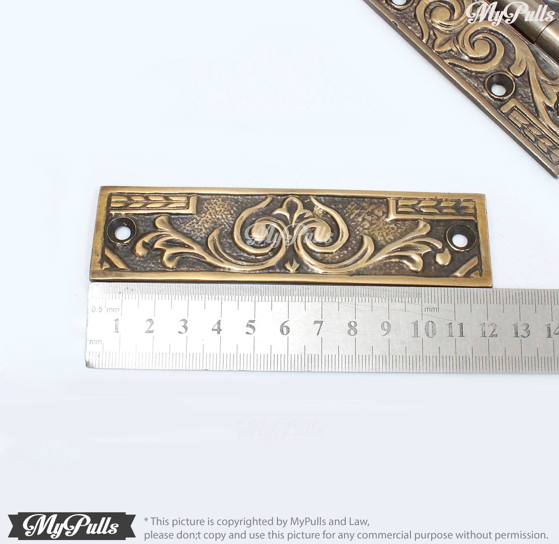 RARE Hinges 6.50 in Pair SOLID BRASS Victorian Large - Etsy