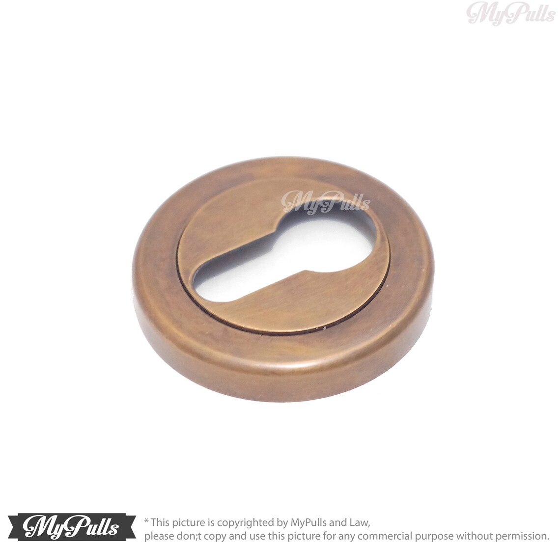 Set 2 Brass Old Retro Escutcheon Key Hole / Concealed Fix Euro | Etsy