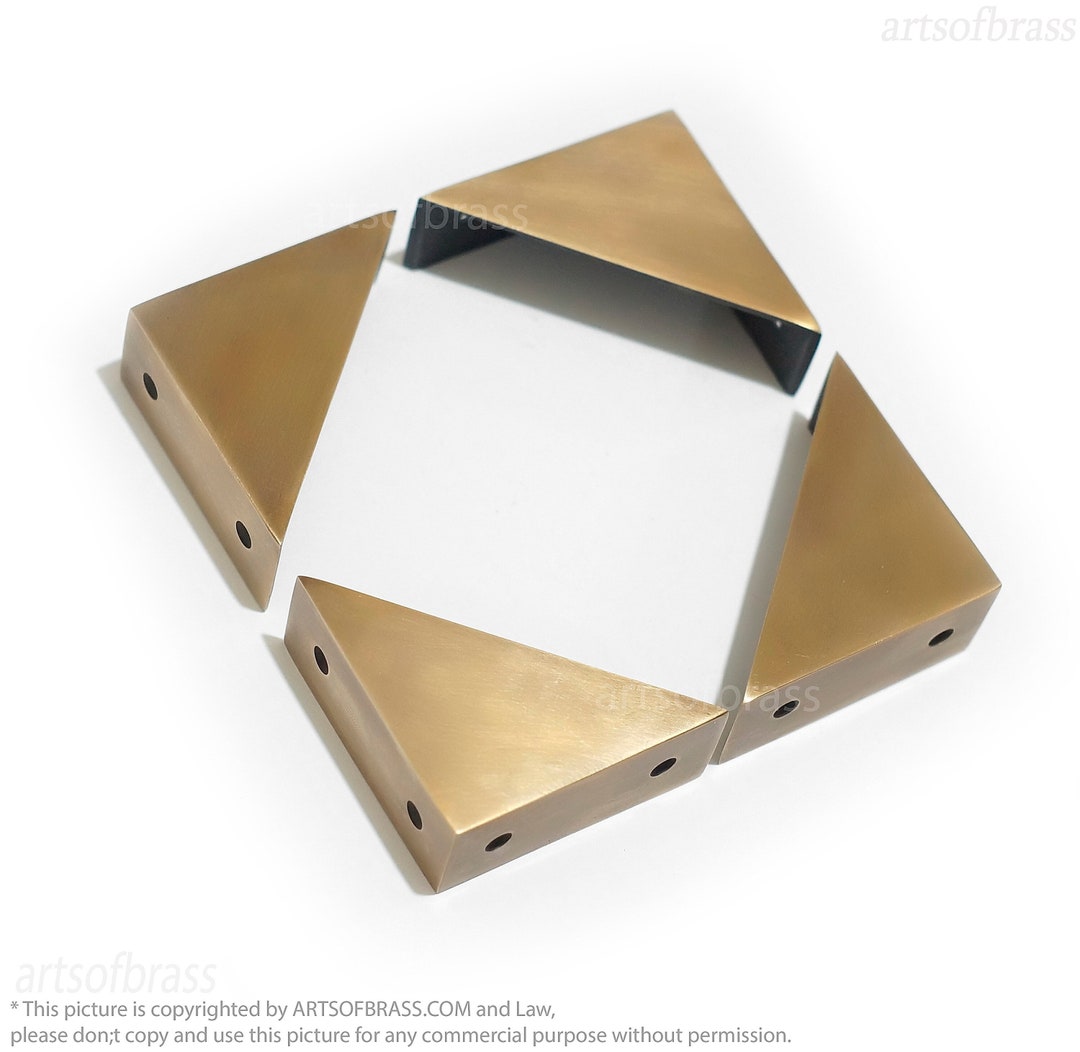 Decorative Solid Brass Corner Protector Bracket - Table Guard Brace ...