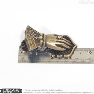 Solid Brass Ladies Finger Paperclip Desknote Planer Book Binder Paper ...