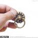 1.37 Set of 4 Pcs Solid Brass Retro Flower Ring Pull Knobs Brass ...
