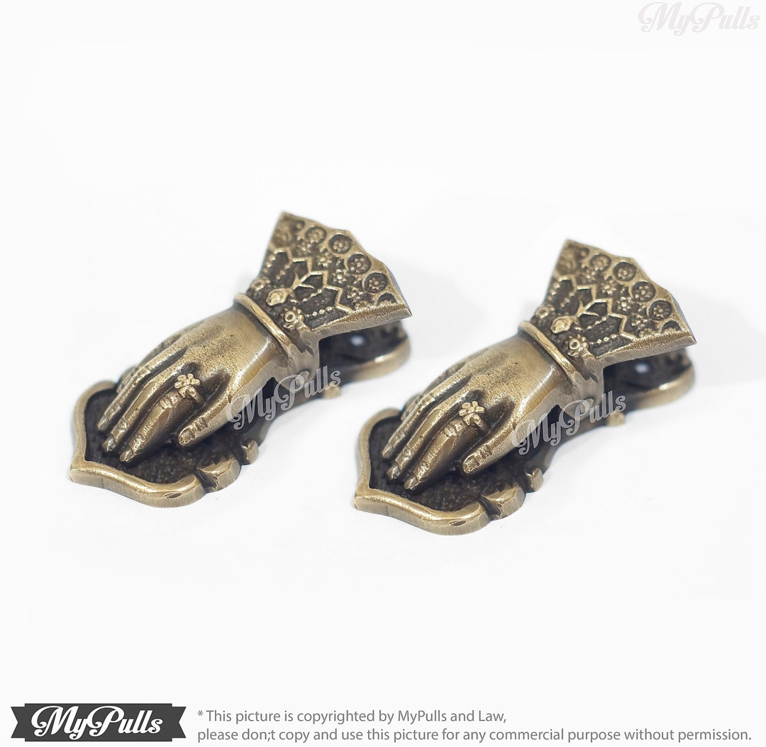 Solid Brass Ladies Finger Paperclip Desknote Planer Book Binder Paper ...