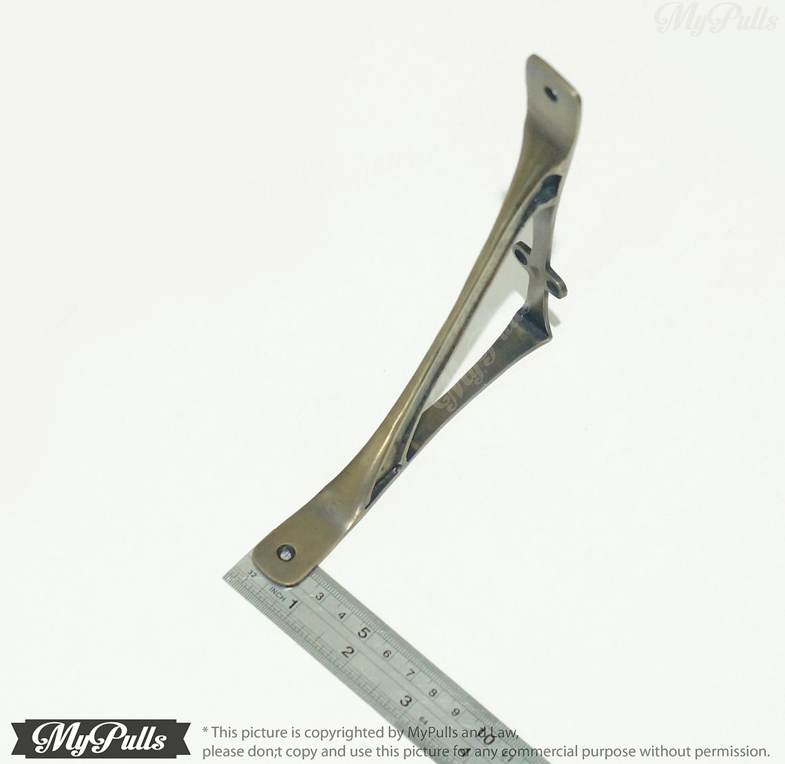 Set of 3 SOLID BRASS Western Arc Beam Wall Shelf Bracket - Etsy