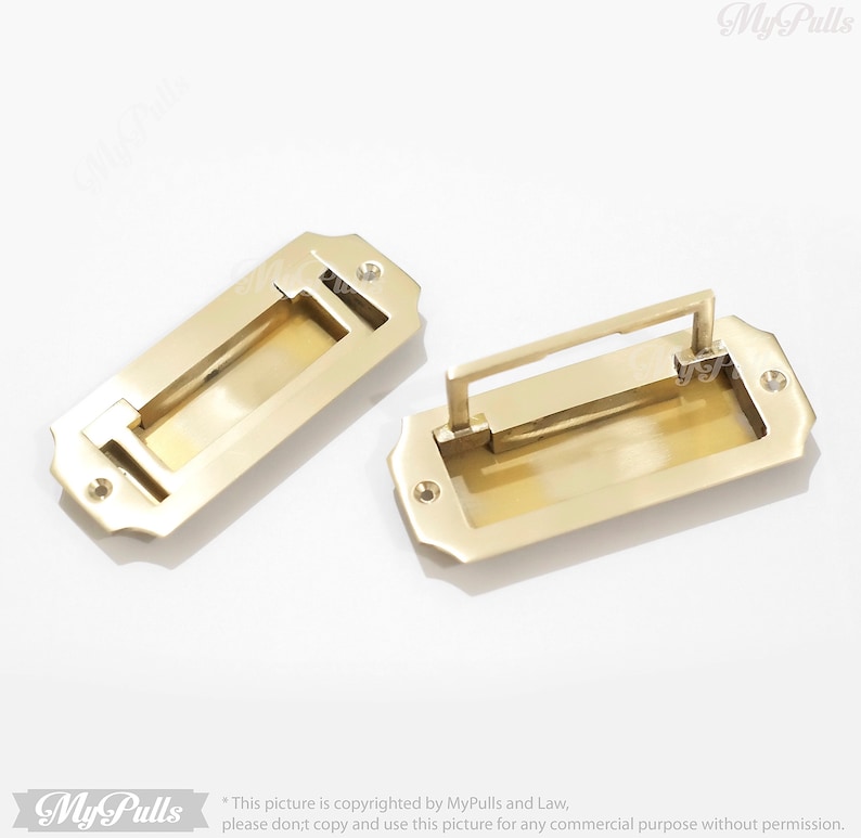 4.60 Inches Solid Brass Octagonal Flush Lift Cabinet - Etsy