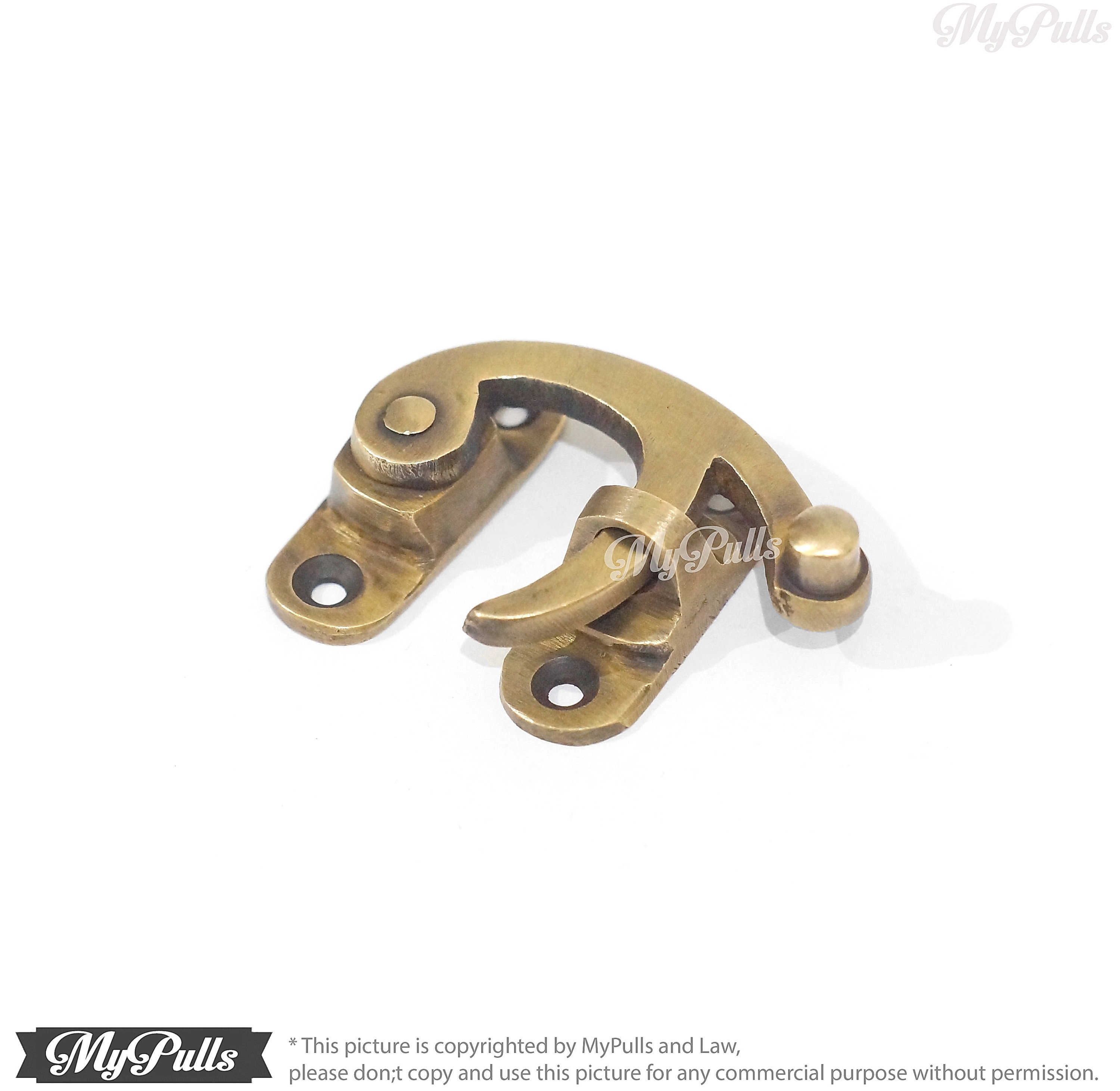 1.61 Solid Brass Box Latch Trunk Latch Jewelry Locking | Etsy