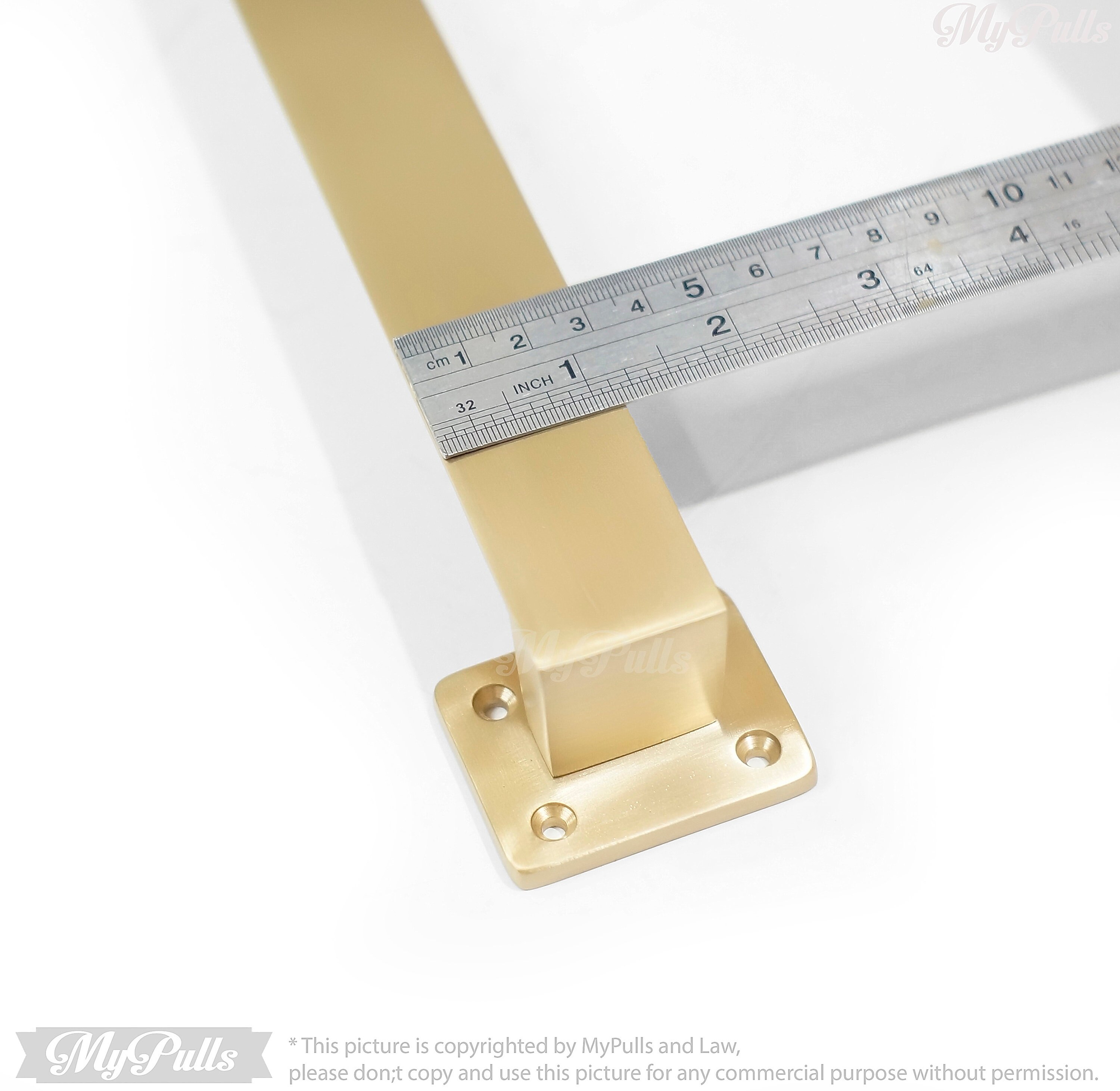 18 Inches Solid Brass Long Door Handle Pull Hardware - Etsy