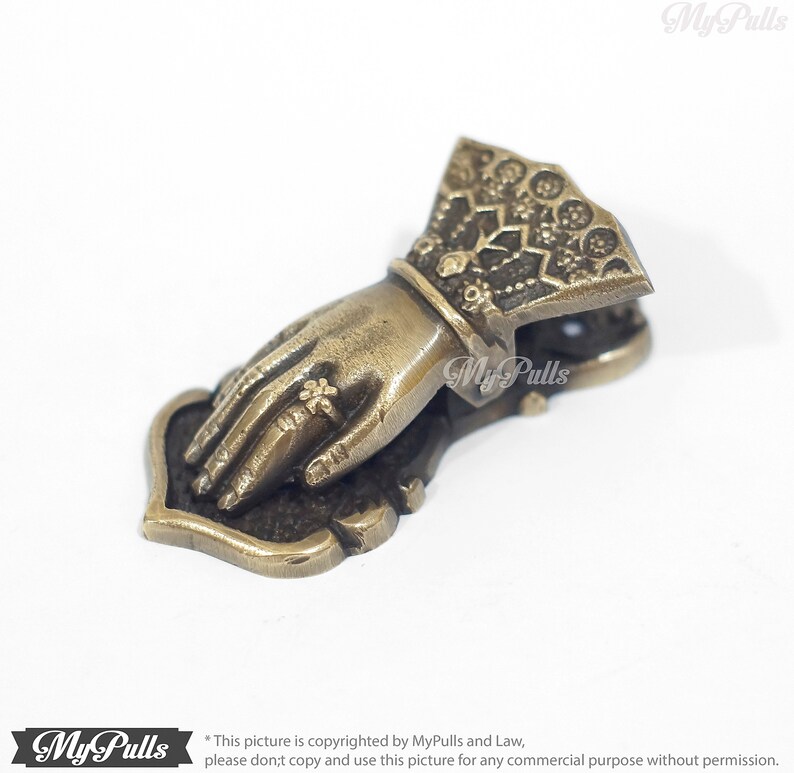 Solid Brass Ladies Finger Paperclip Desknote Planer Book Binder Paper ...