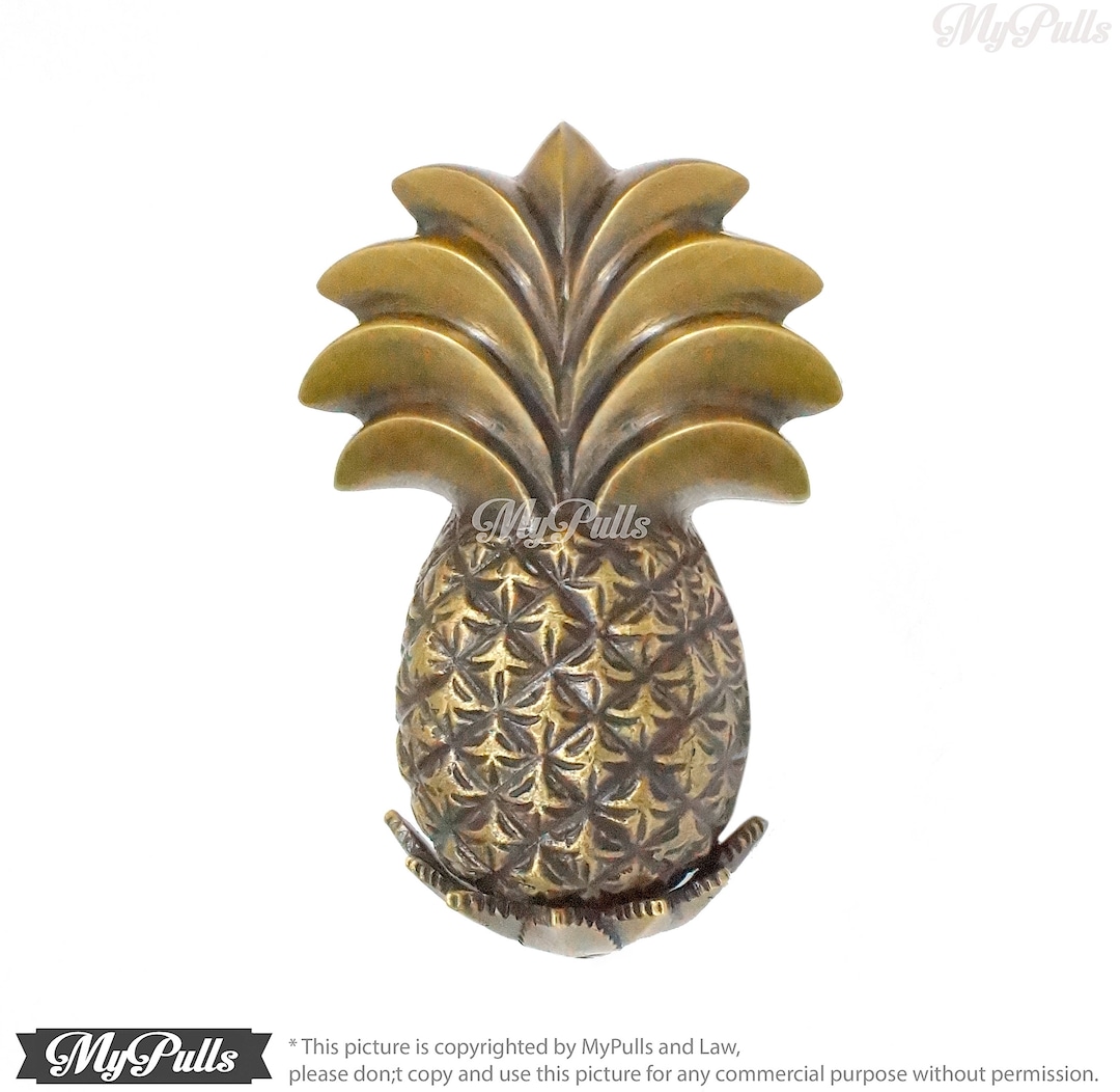 4.80" Solid Brass Retro Pineapple Pull Knob Cabinet Drawer Dresser ...