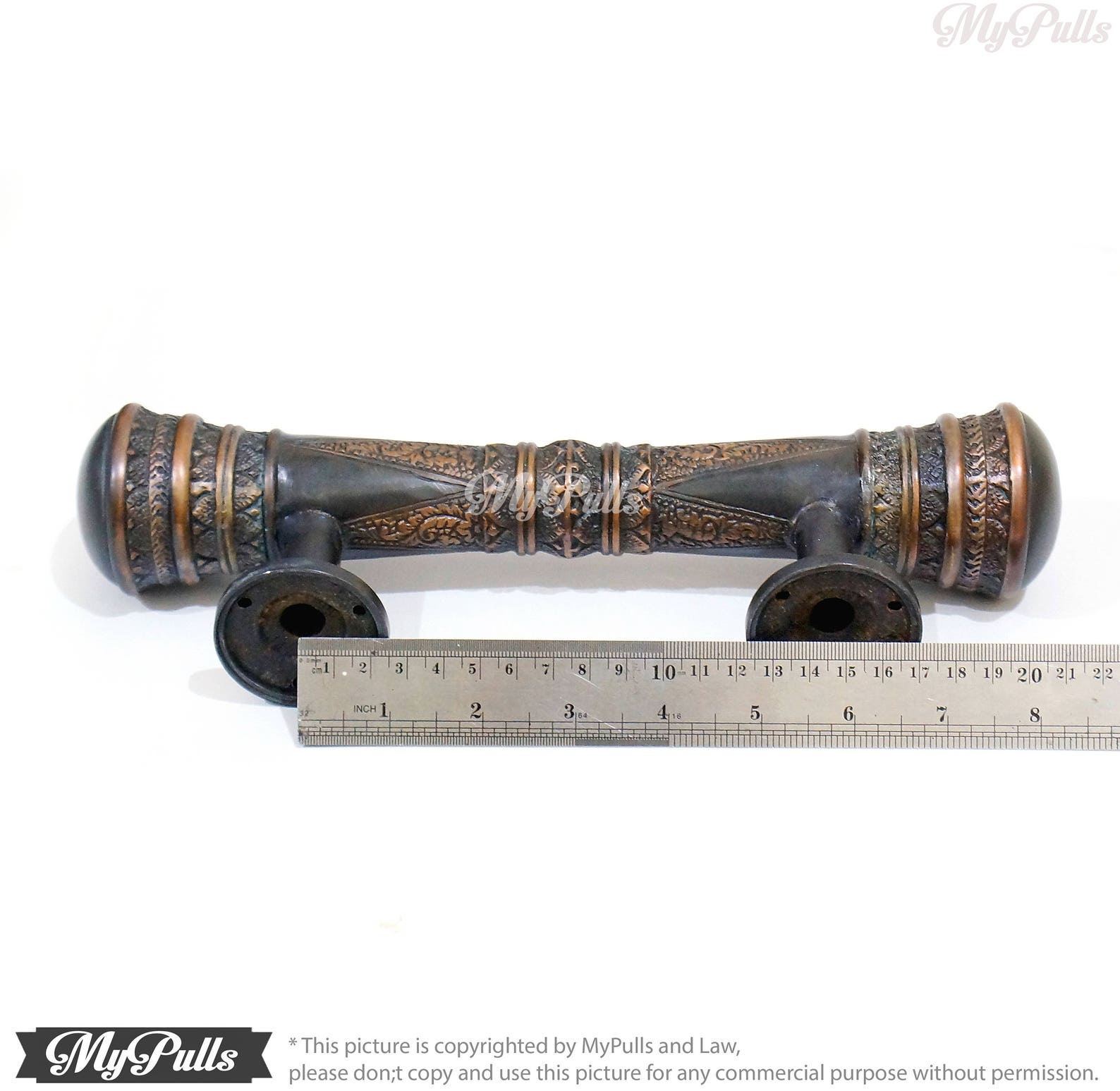 11.00 Pair Brass Victorian Door Handle Front Entry - Etsy