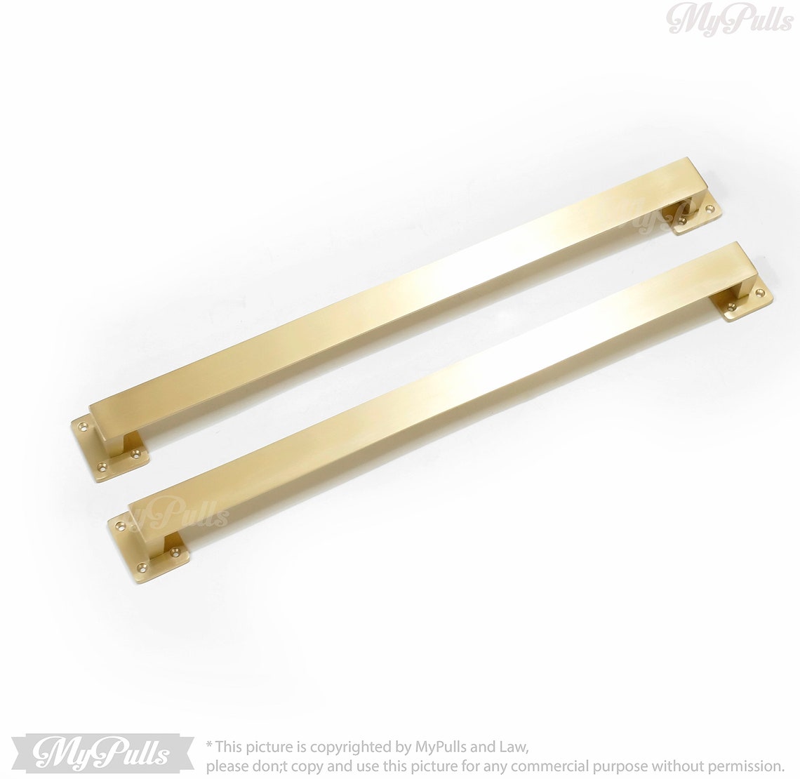 18 Inches Solid Brass Long Door Handle Pull Hardware - Etsy