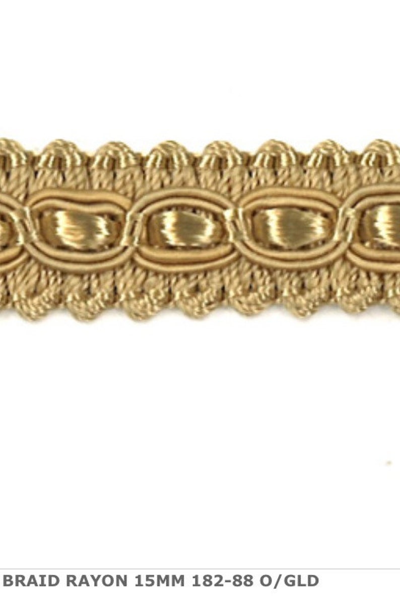 Burgundy or Gold Braid Gimp Trim 15 Mm Braid Gimp Trim - Etsy