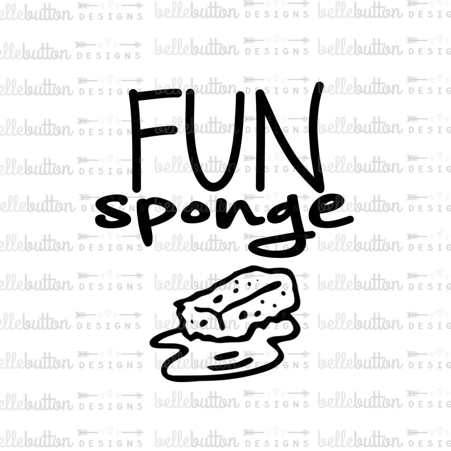 Fun Sponge SVG PNG Cutting File for Cricut & Cameo Cutting Machines - Etsy