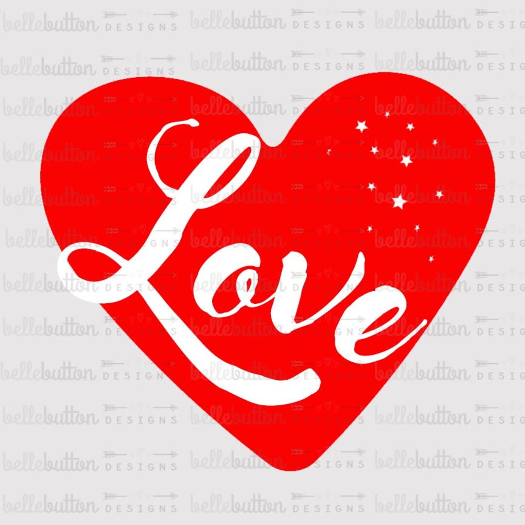 Love SVG, PNG Cut Files for Cricut & Cameo Cutting Machines - Etsy