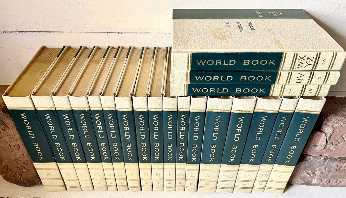1968 World Book Encyclopedia 20 Books In All Collectible | Etsy