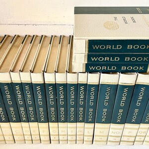 1968 World Book Encyclopedia 20 Books In All Collectible | Etsy