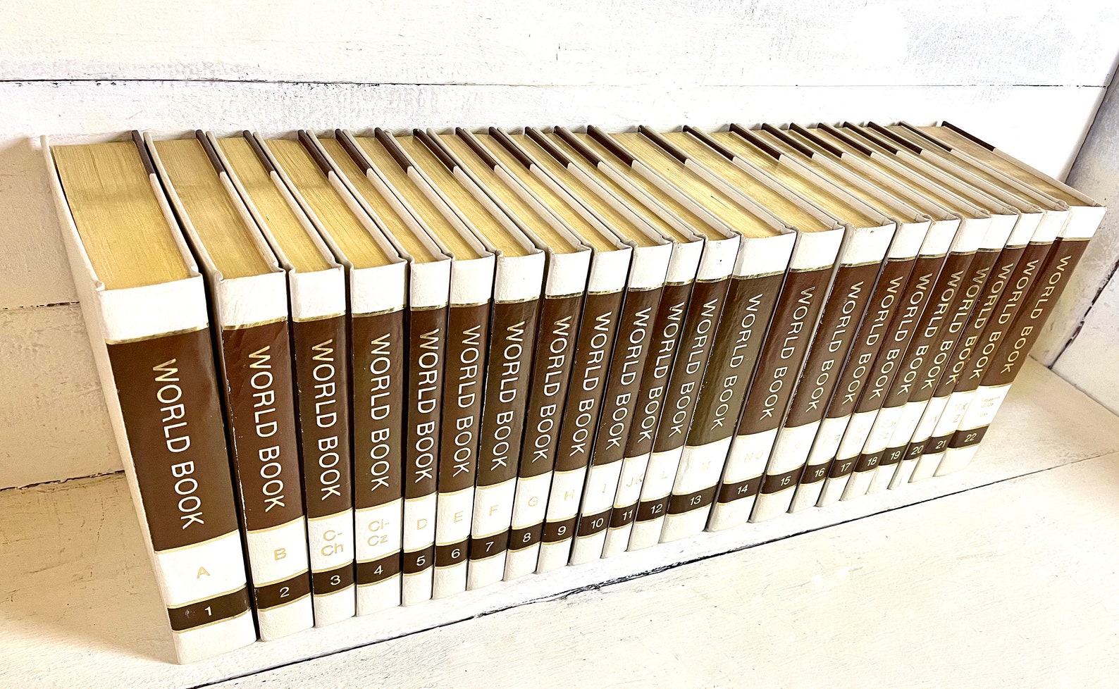 1972 World Book Encyclopedia Set, A-Z, 22 Books in All, Brown ...