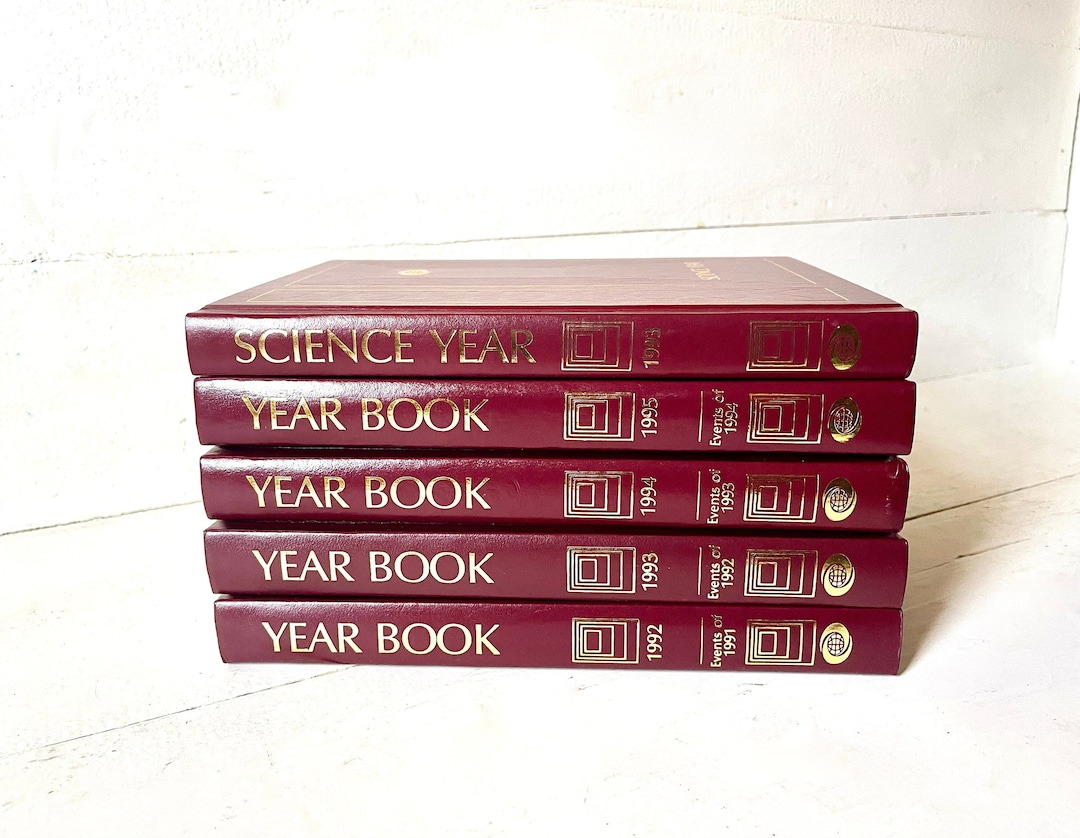 World Book YEAR BOOKS and One 1993 SCIENCE Year Book, 5 Books in All ...