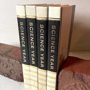 Vintage World Book SCIENCE YEAR Volumes, 1966, 1967, 1968 and 1969 ...