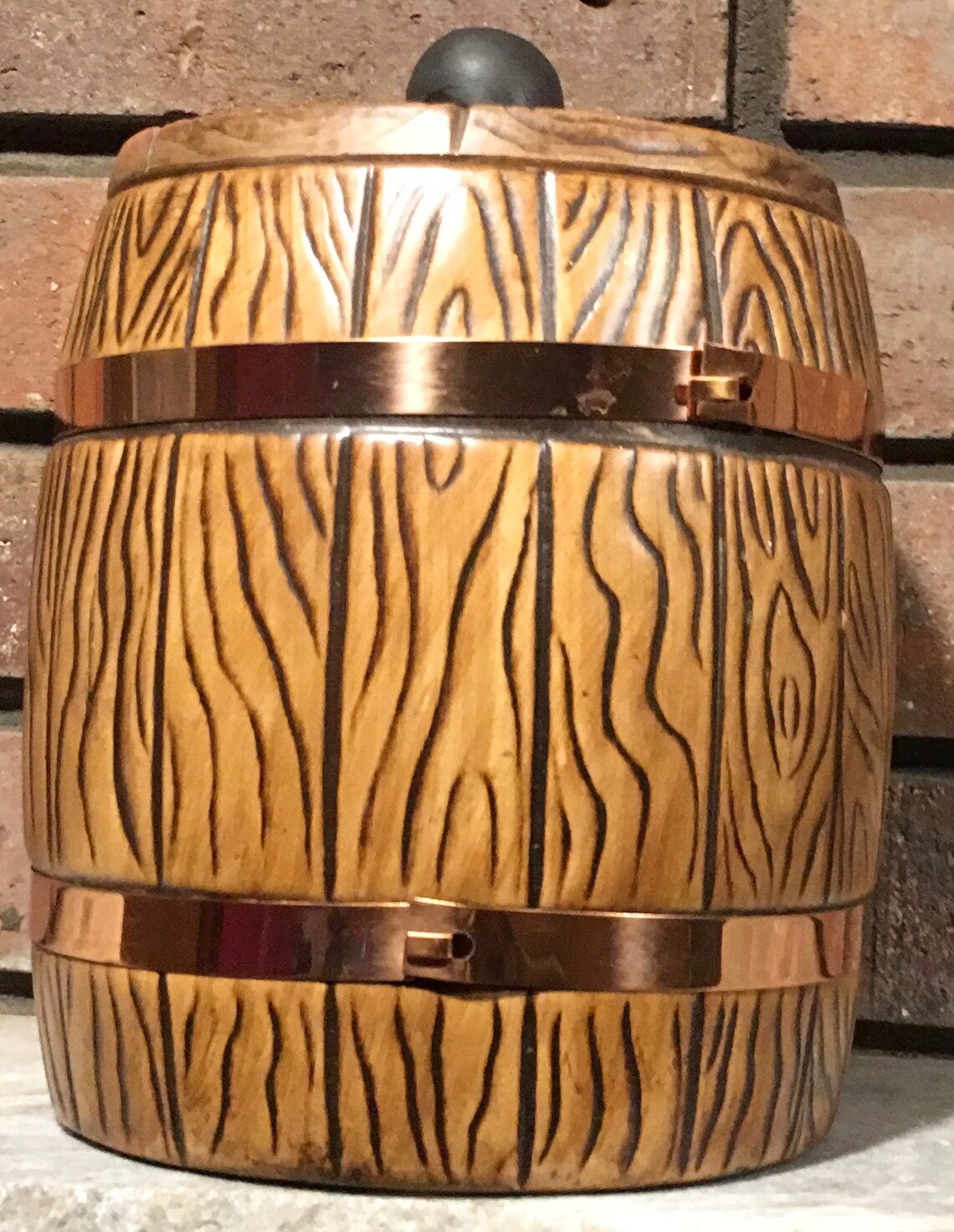 Flour Canister Barrel Canister Ceramic Barrel Countertop - Etsy