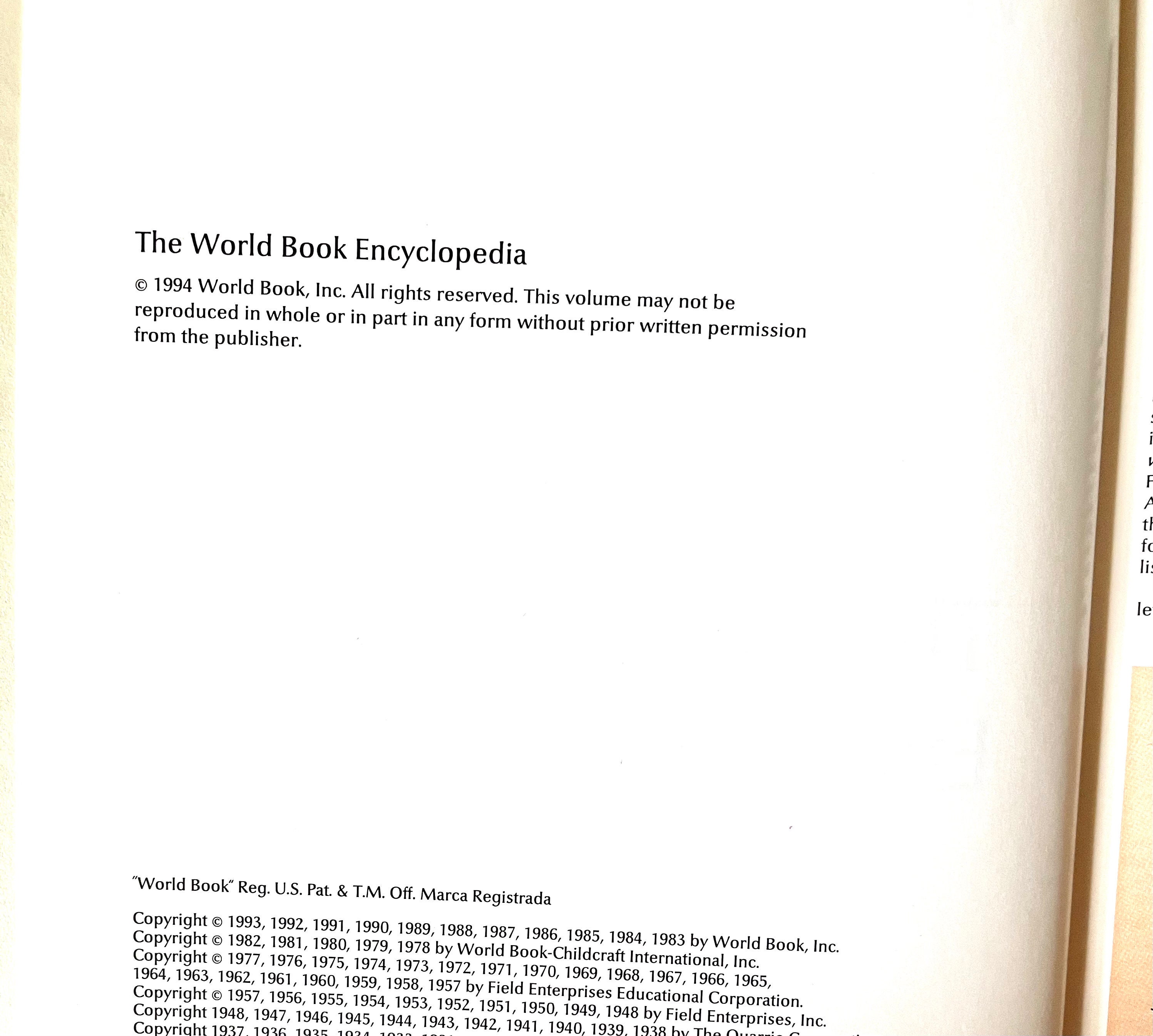 World Book Encyclopedia Page