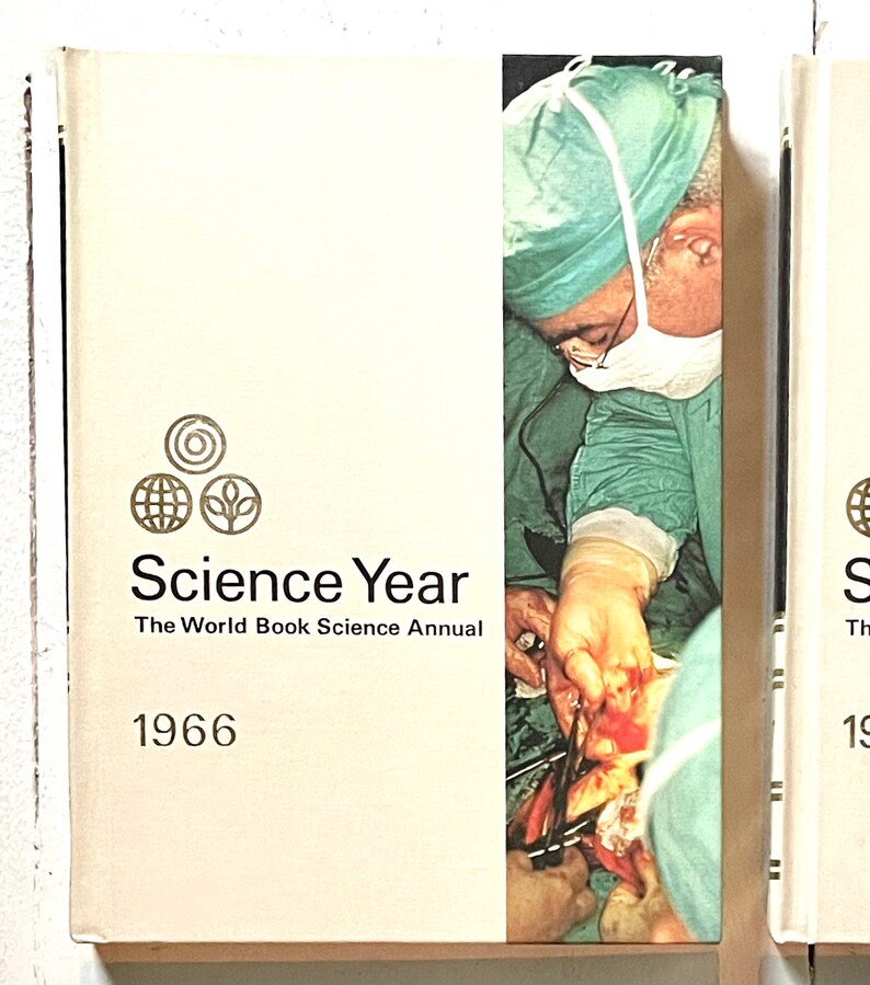 Vintage World Book SCIENCE YEAR Volumes, 1966, 1967, 1968 and 1969 ...