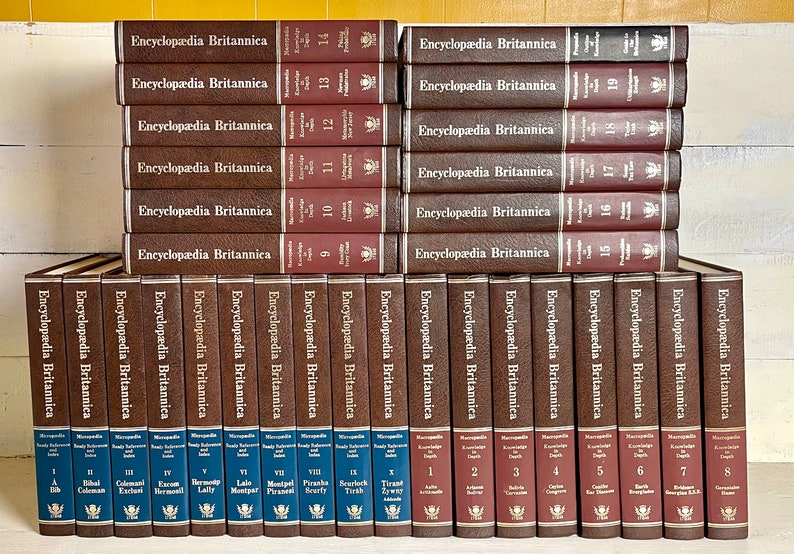 1979 Encyclopaedia Britannica Set 30 Volumes in Set Brown Encyclopedias ...