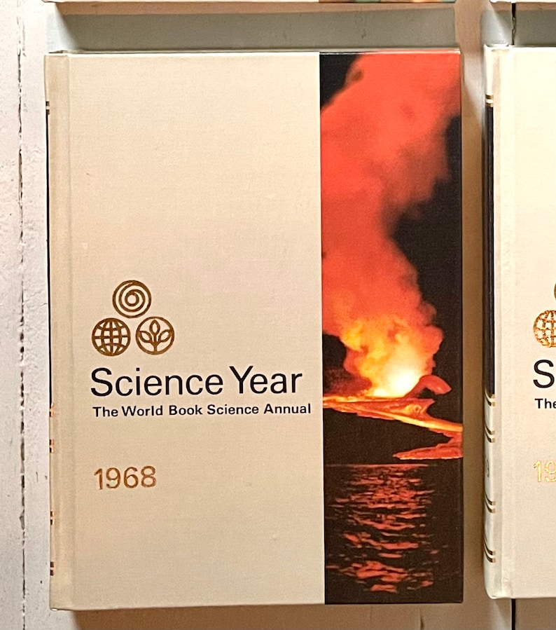 Vintage World Book SCIENCE YEAR Volumes, 1966, 1967, 1968 and 1969 ...