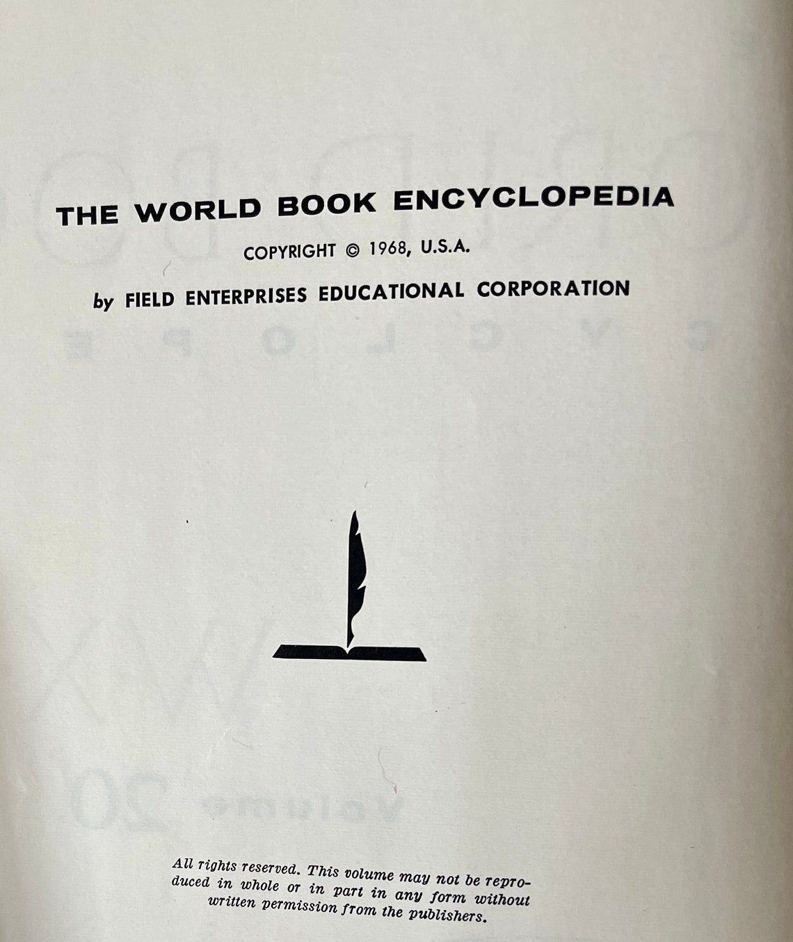 1968 World Book Encyclopedia 20 Books In All Collectible | Etsy