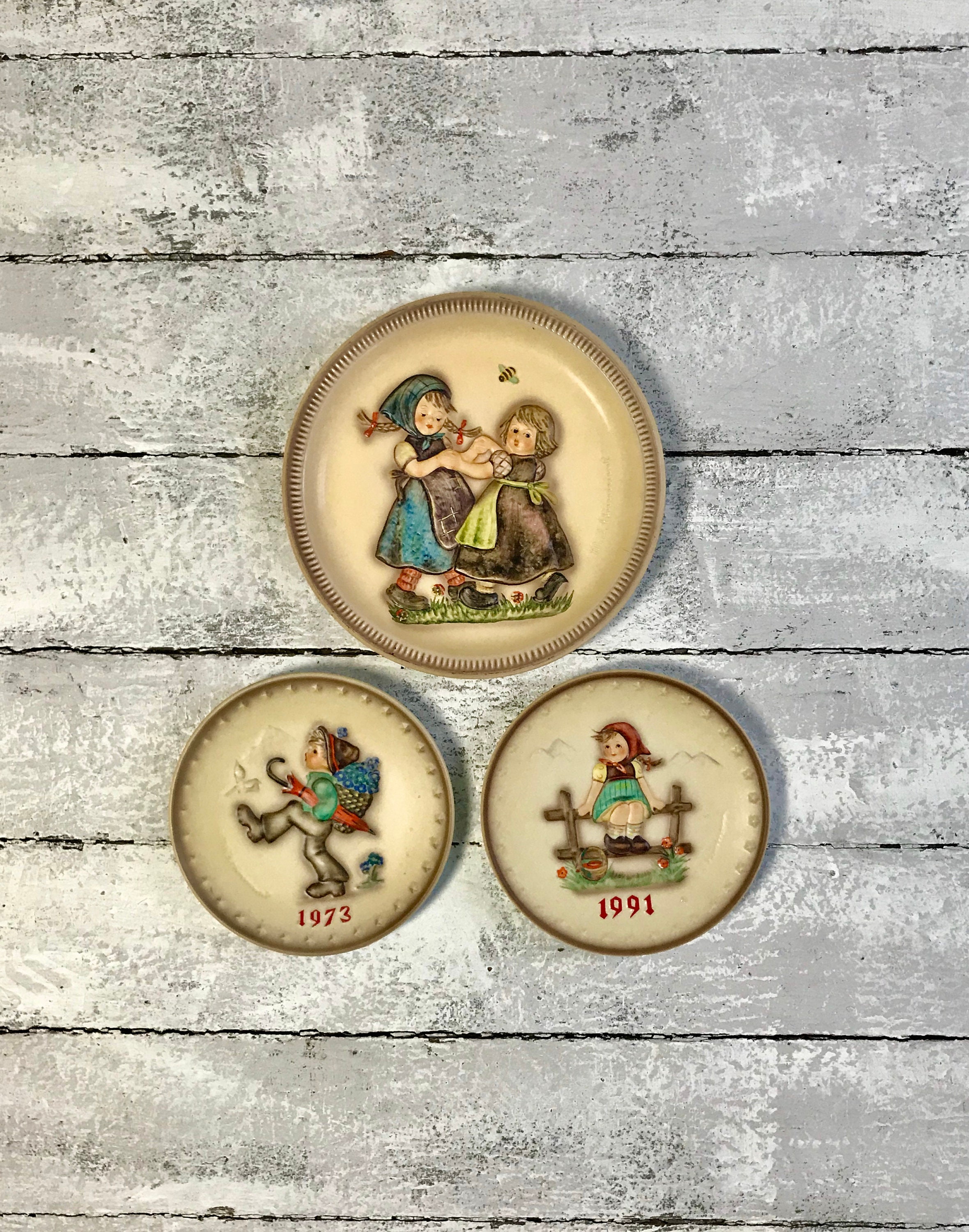 Three M.J. Hummel Plates In All Vintage Plates Collectible | Etsy