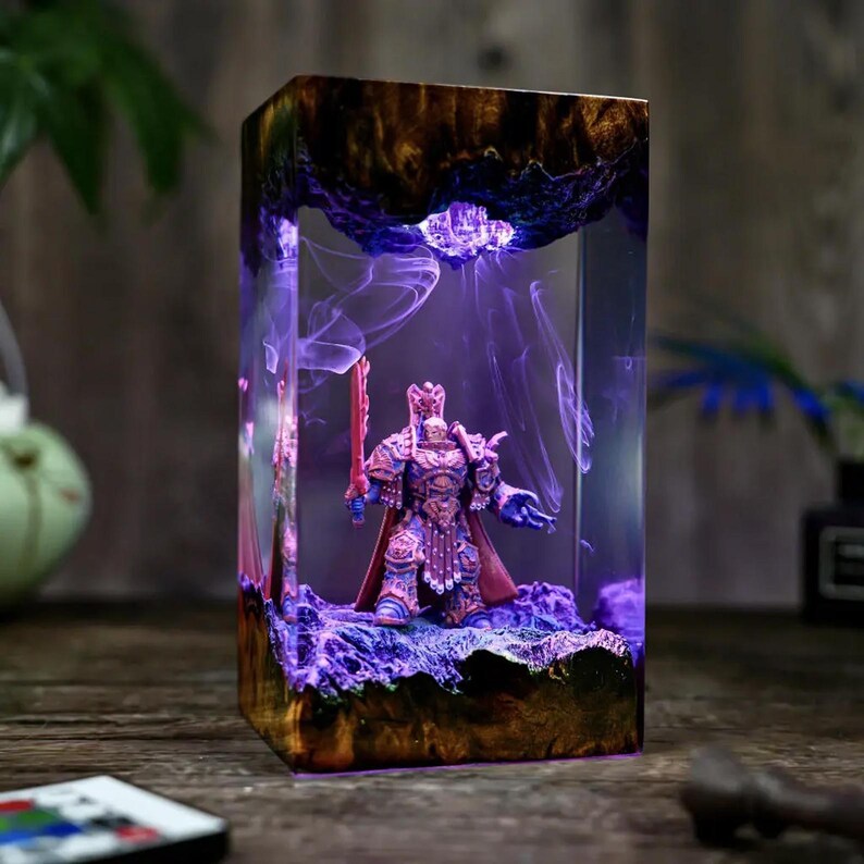 Emperor of Mankind Warhammer Resin Light Sculpture | Fantasy Tabletop ...
