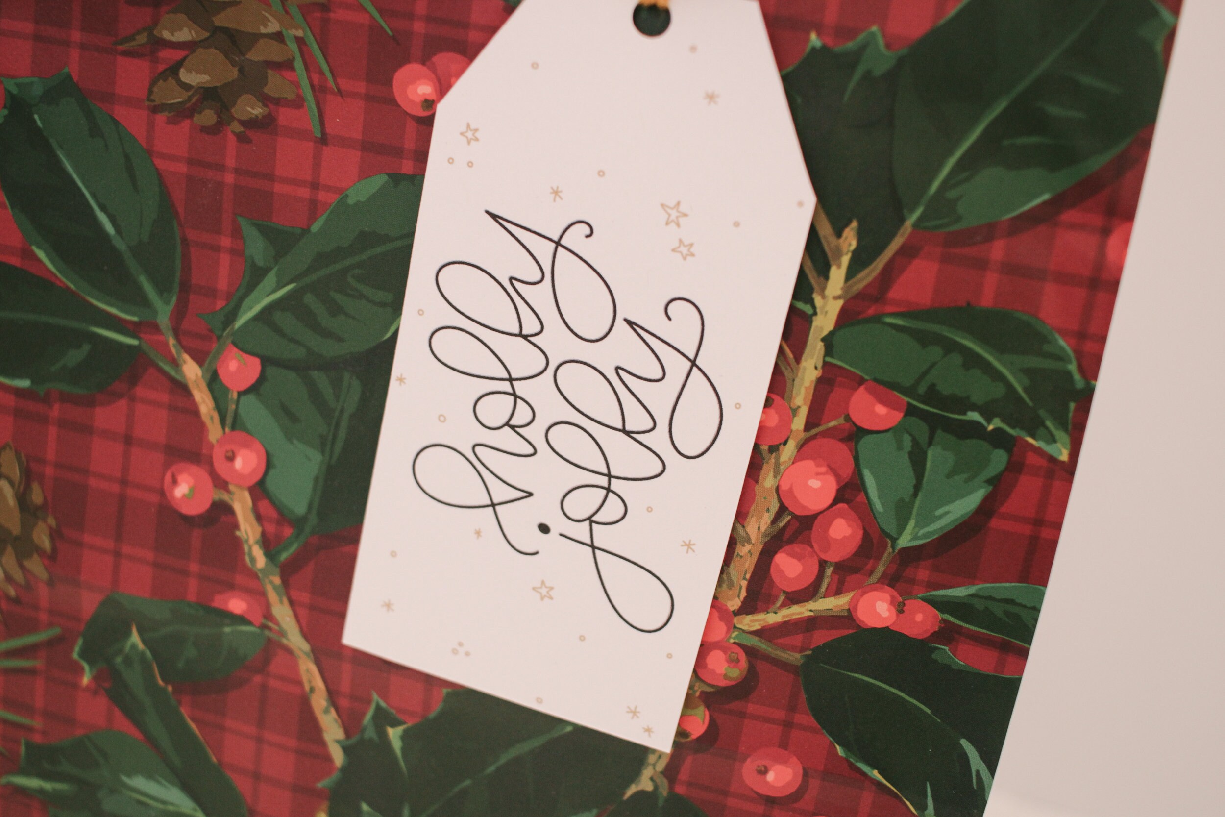 Printable Christmas Gift Tags, Star Doodle Hand-lettered Gift Tag ...