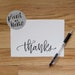 Thank You Card Printable, Hand Lettered Thanks Card Digital Download - Etsy
