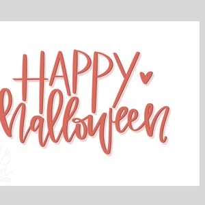 Happy Halloween Card Printable, Greeting Card Digital Download - Etsy
