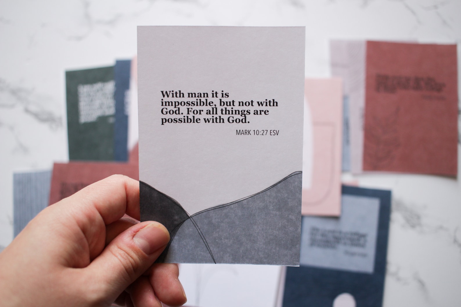 Printable Bible Verse Cards, Encouraging Scripture Memorization Cards ...