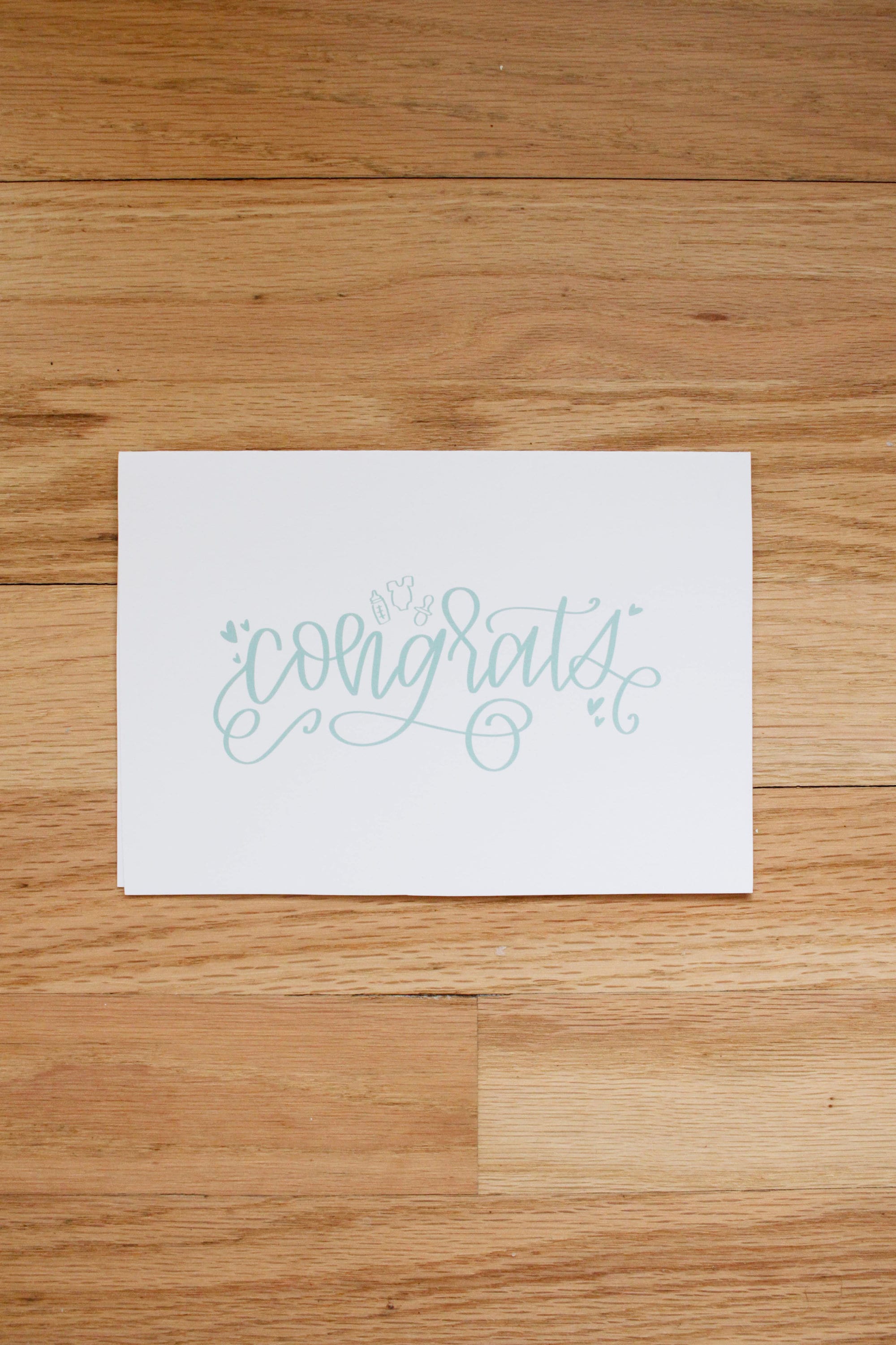 New Baby Congratulations Card Printable Baby Shower Digital - Etsy