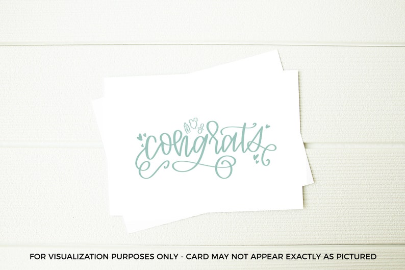 New Baby Congratulations Card Printable, Baby Shower Digital Download ...