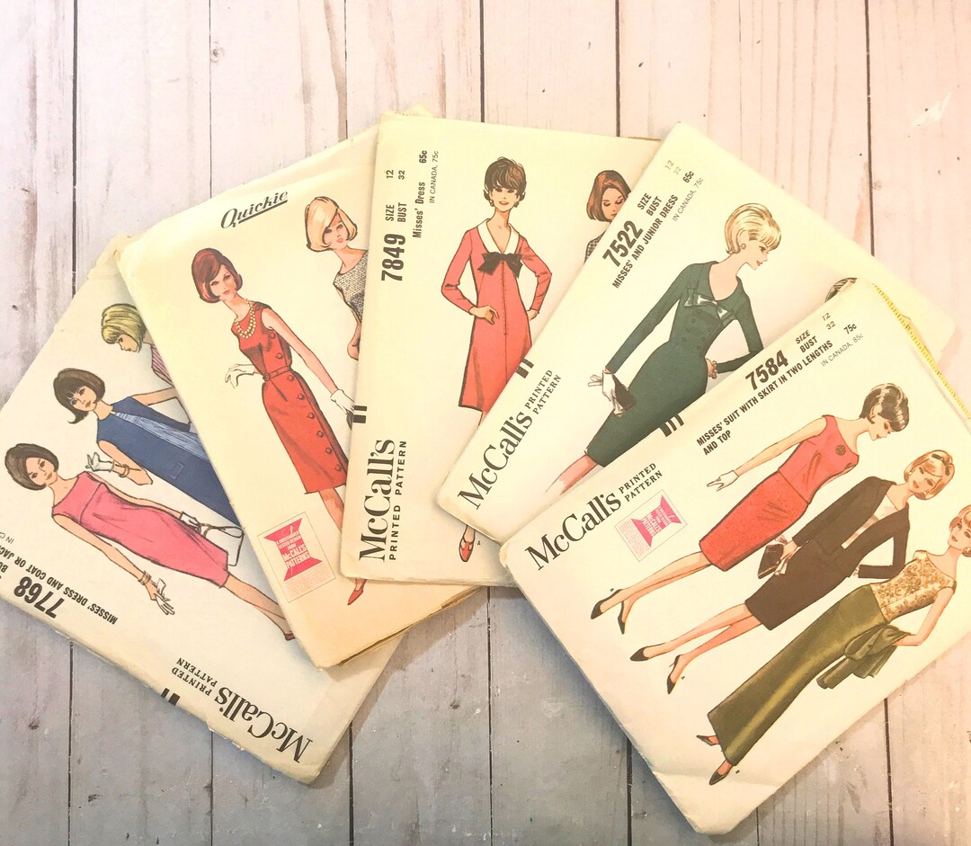 1960s Mccall’s Sewing Pattern. Vintage Pattern. Vintage Dress Pattern ...