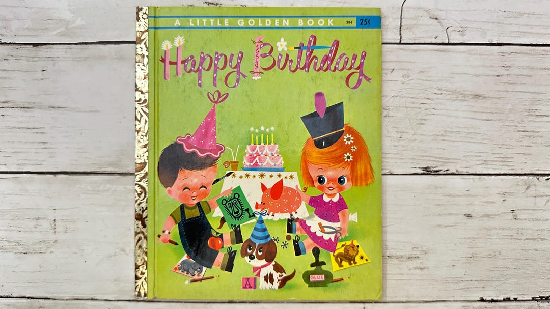 Happy Birthday - A Little Golden Book - Vintage Children's Book - Etsy