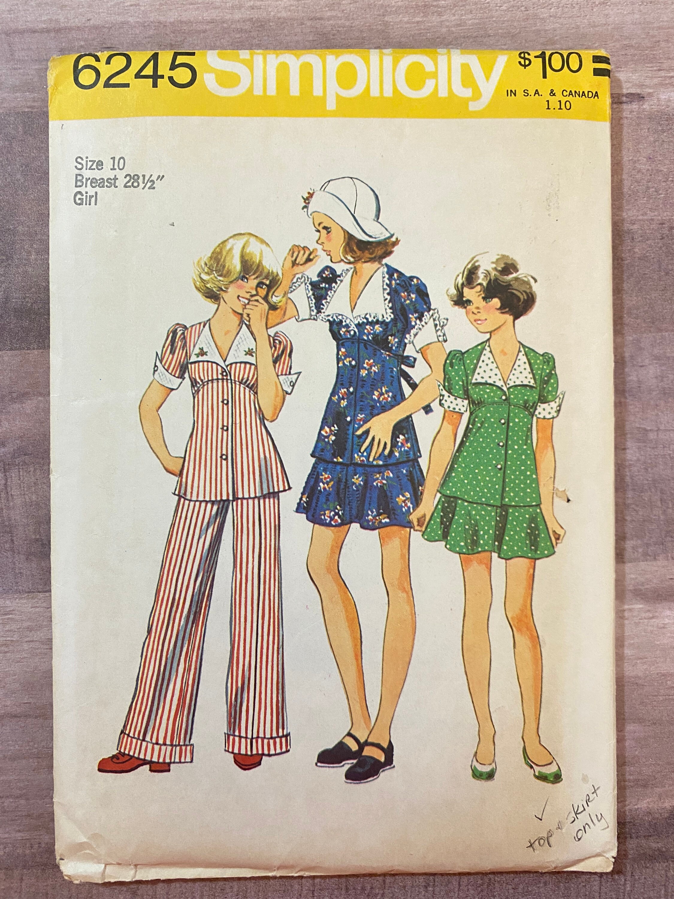 Vintage Simplicity Sewing Pattern. Girls Jumper. Jumpsuit. - Etsy