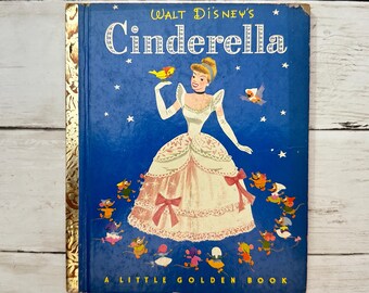 Walt Disney's Cinderella Little Golden Book Vintage 1980s - Etsy
