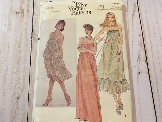 Vogue Sewing Pattern 7720. Uncut Vintage Dress Pattern. - Etsy